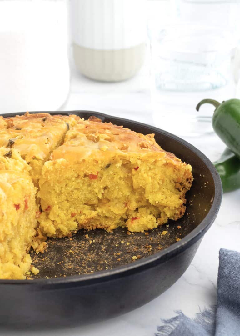 Cheesy Corn Cornbread - The BakerMama