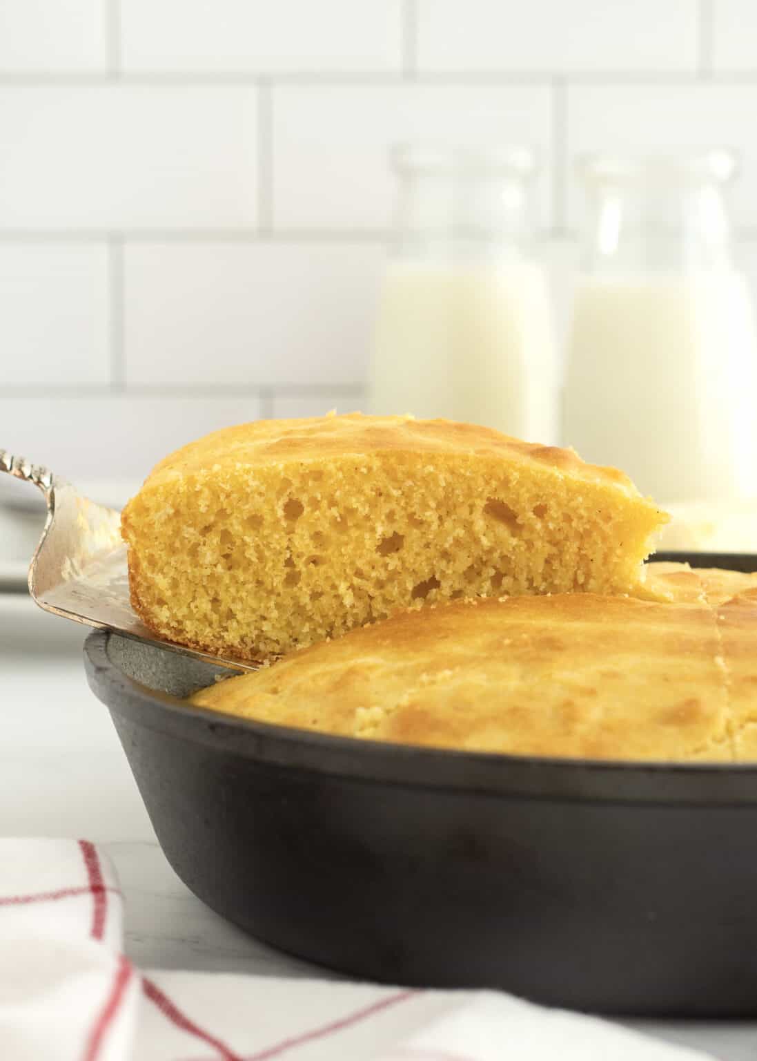 Sweet and Simple Cornbread - The BakerMama