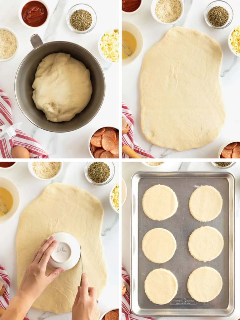 Mini Pepperoni Calzones - The BakerMama