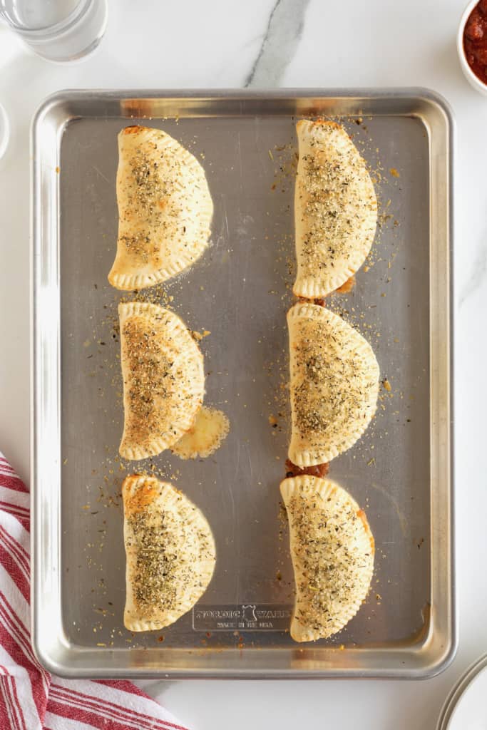 Mini Pepperoni Calzones - The BakerMama
