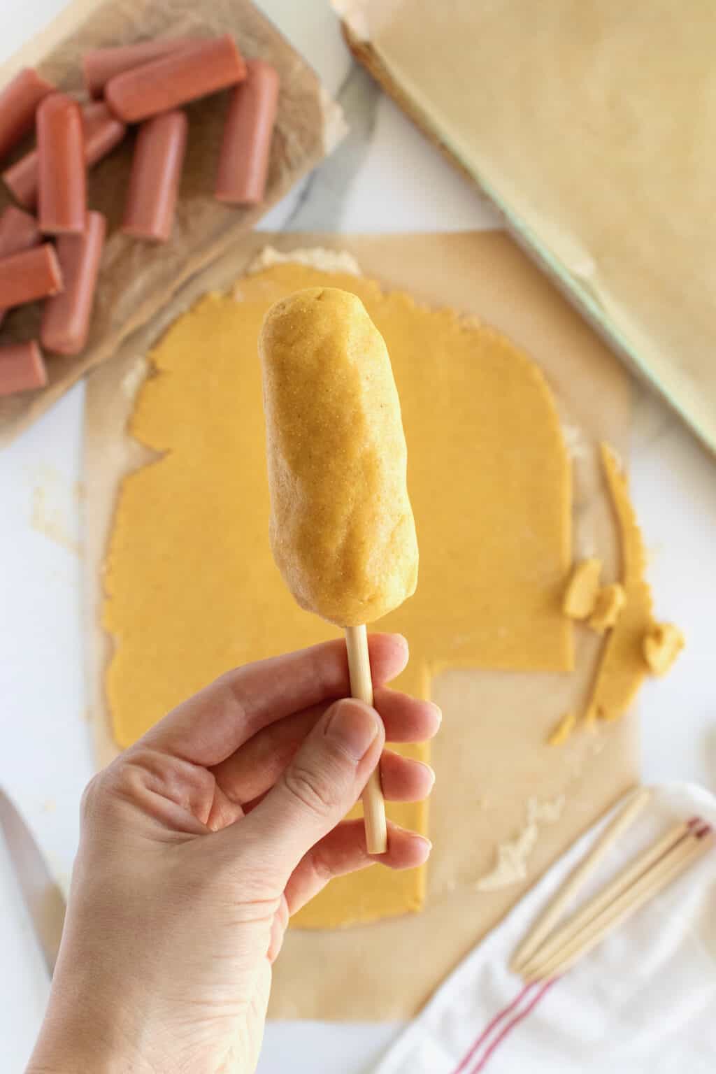 Baked Corn Dogs - The BakerMama