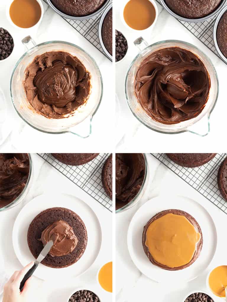Fudge Caramel Stout Cake - The BakerMama
