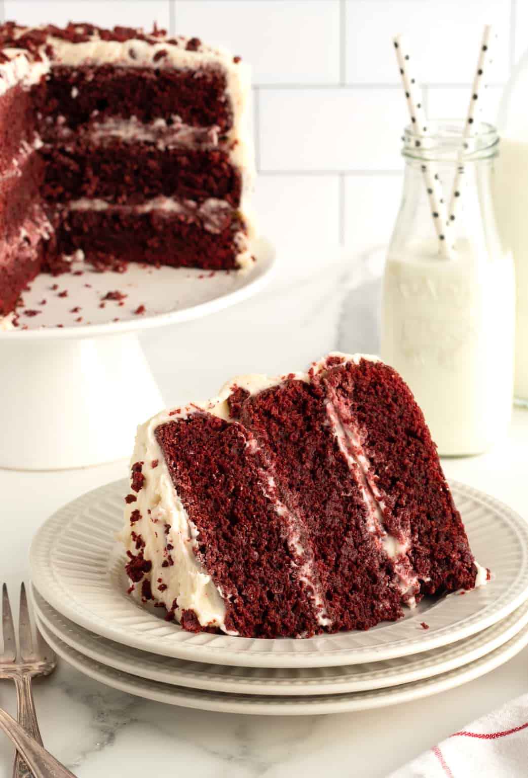 Red Velvet Cake - The BakerMama