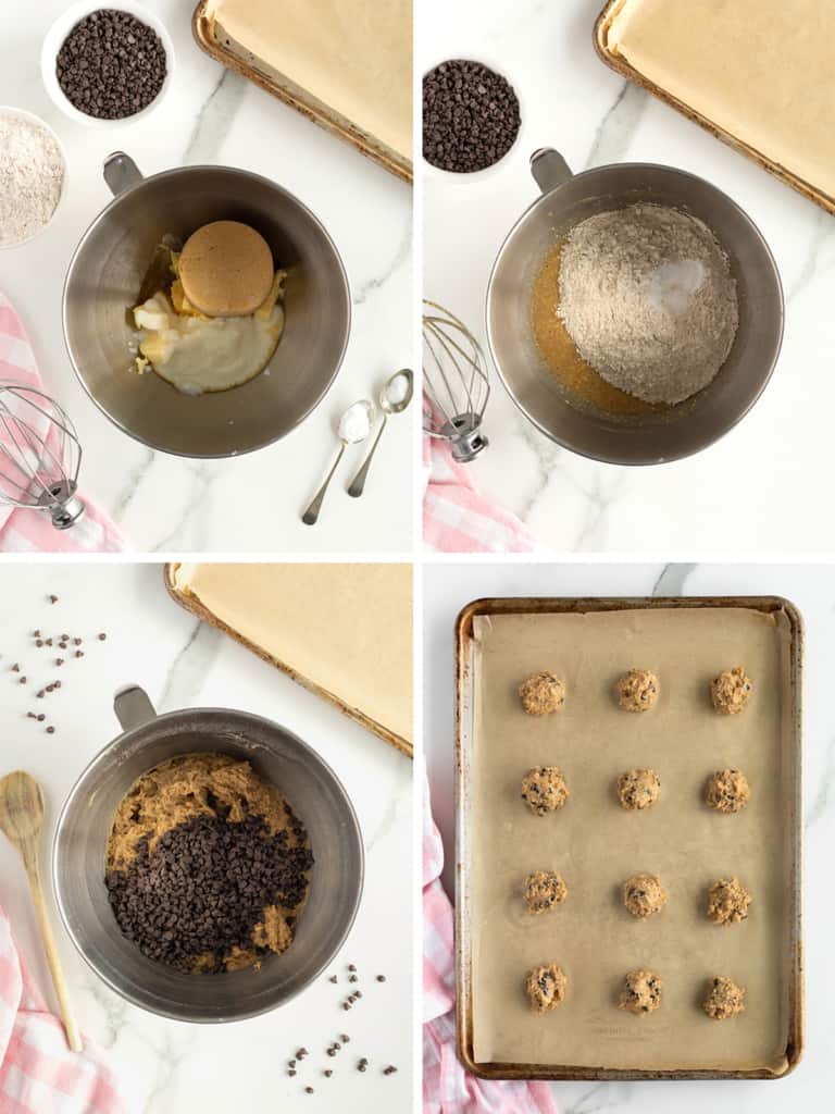 Mini Chocolate Chip Cookies - The BakerMama