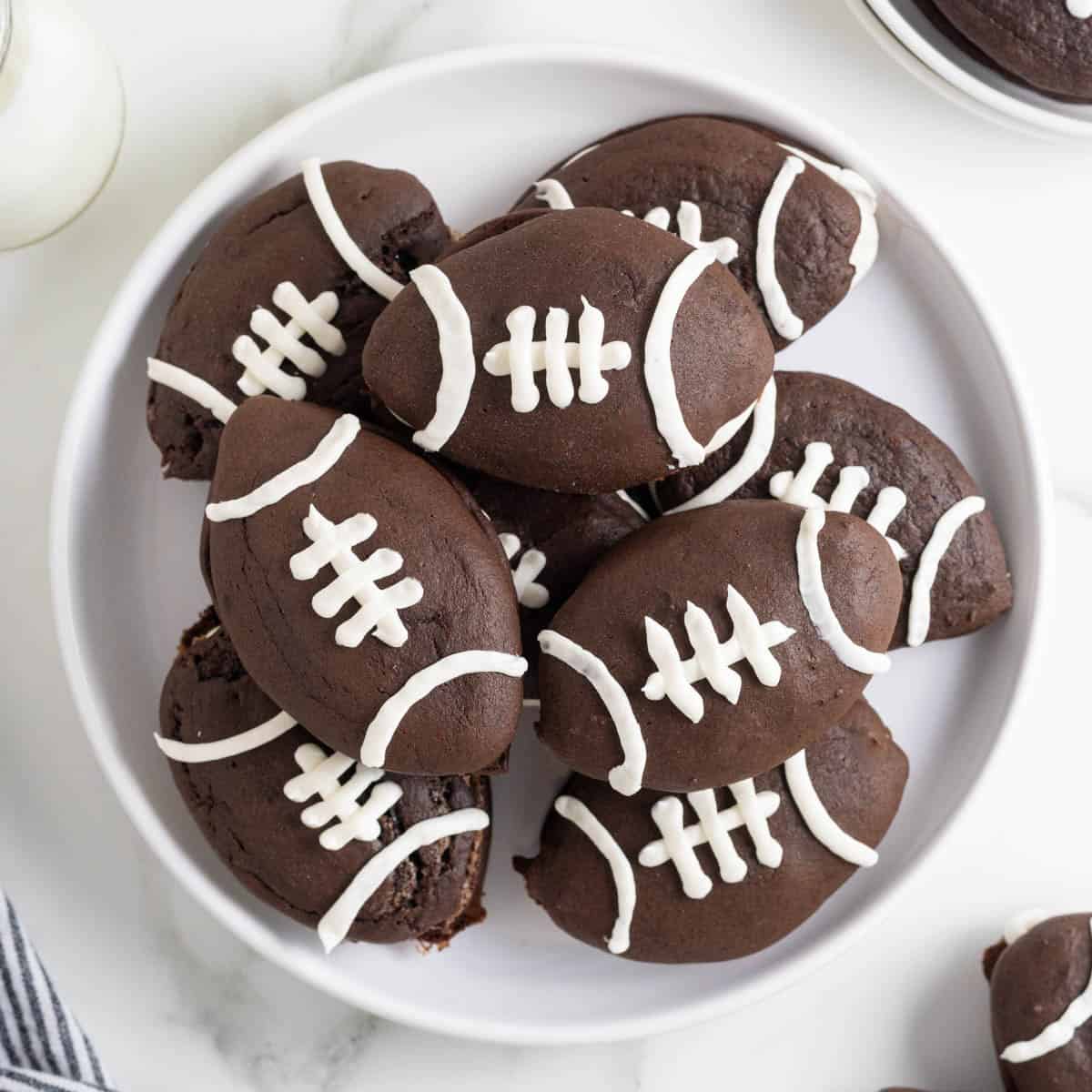Football Whoopie Pies - The BakerMama