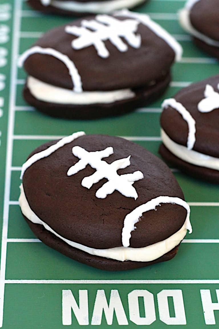 Football Whoopie Pies - The BakerMama