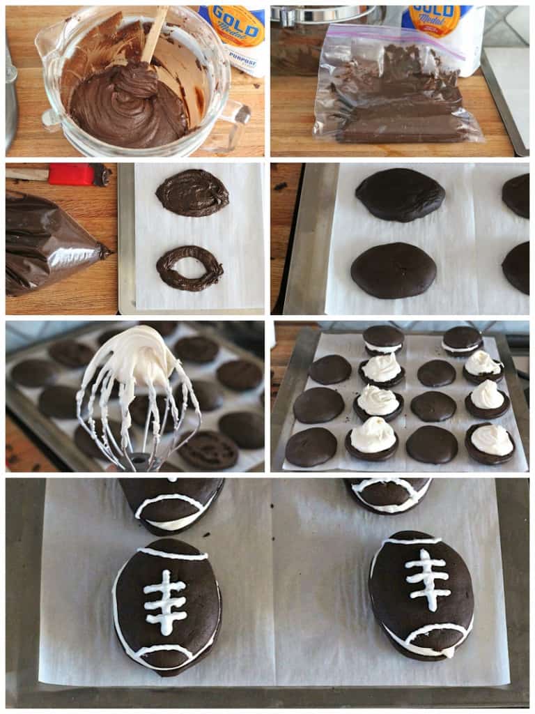 Football Whoopie Pies - The BakerMama