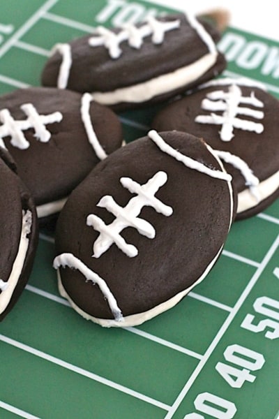 Football Whoopie Pies - The BakerMama