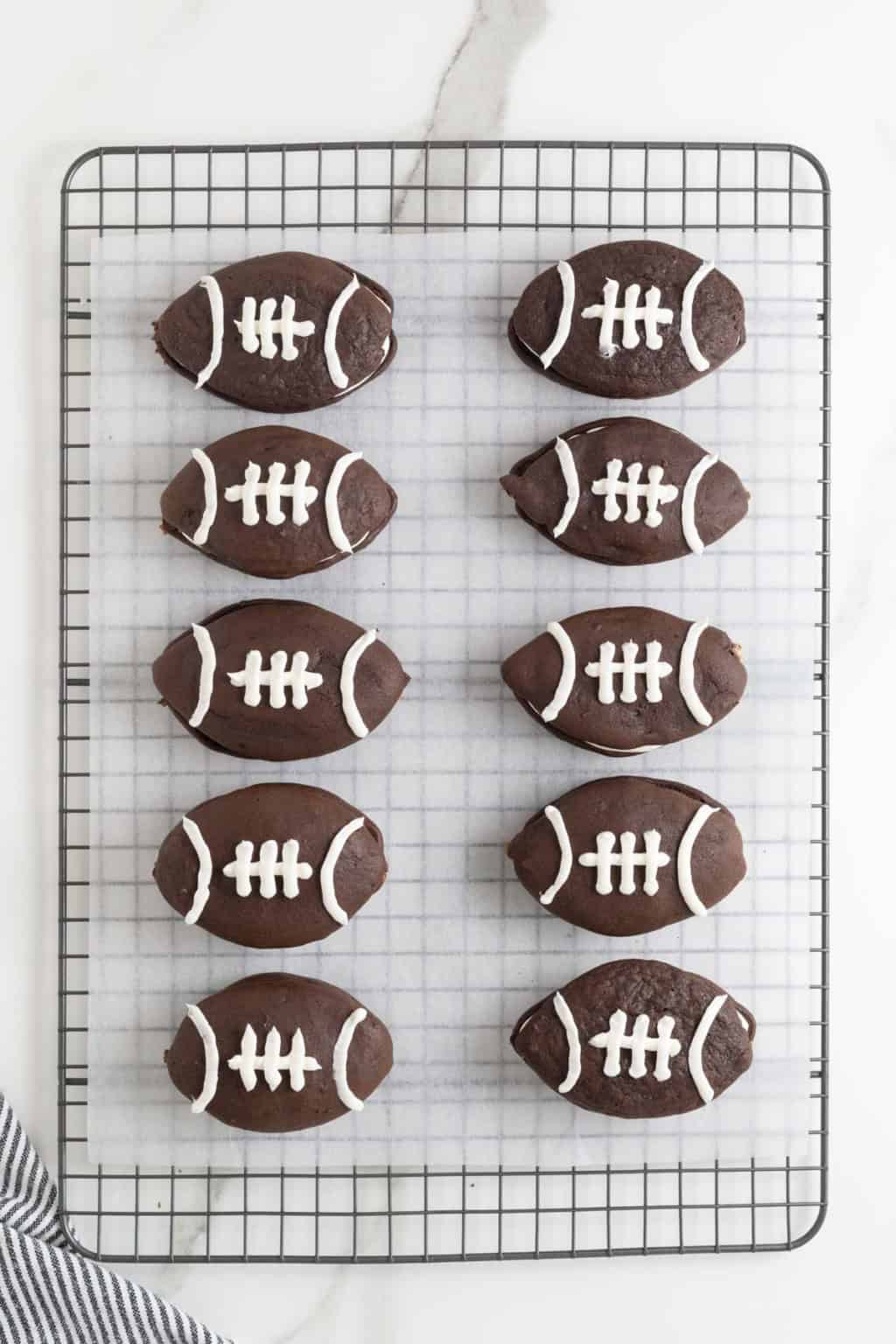Football Whoopie Pies - The BakerMama