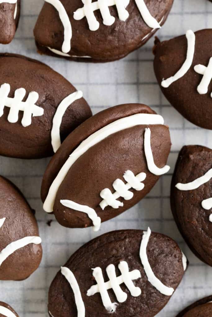 Football Whoopie Pies - The BakerMama