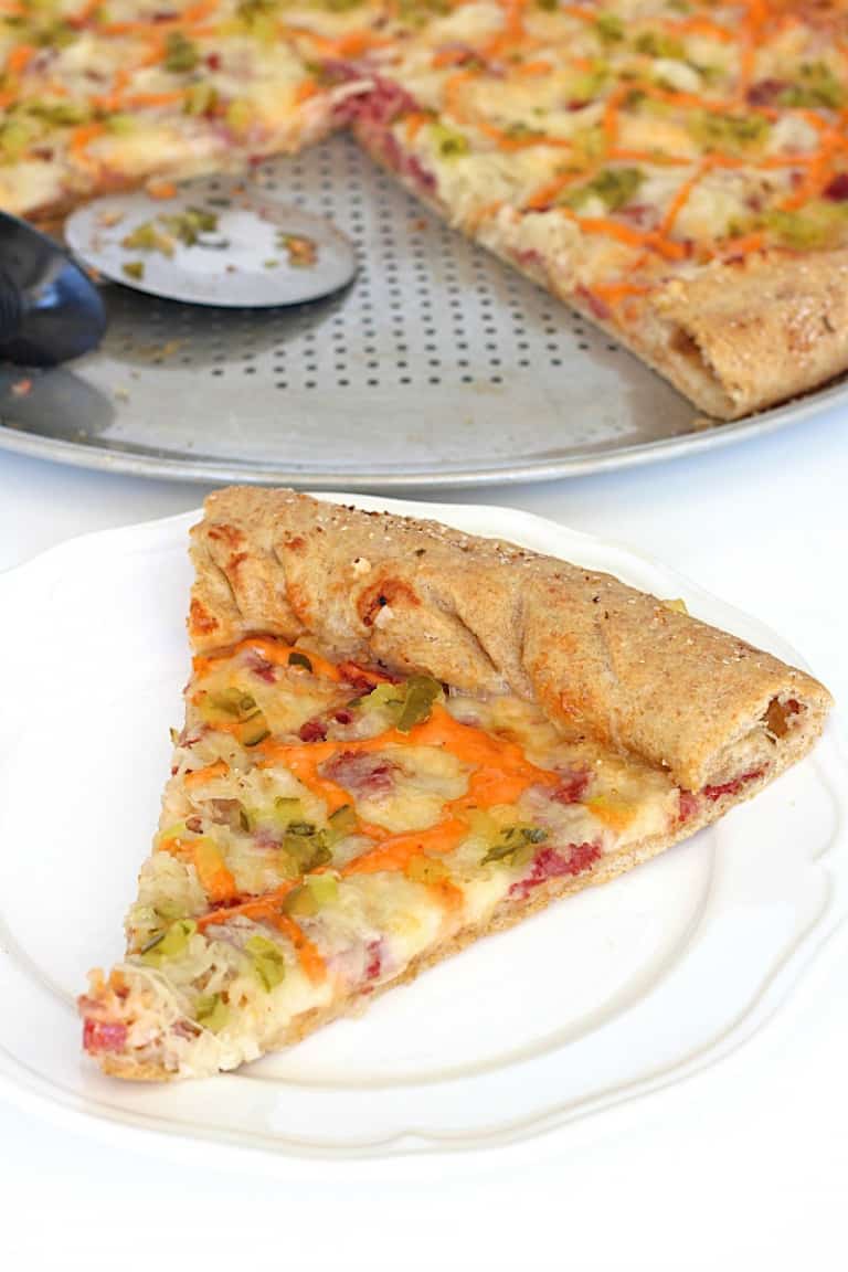 Reuben Pizza - The BakerMama