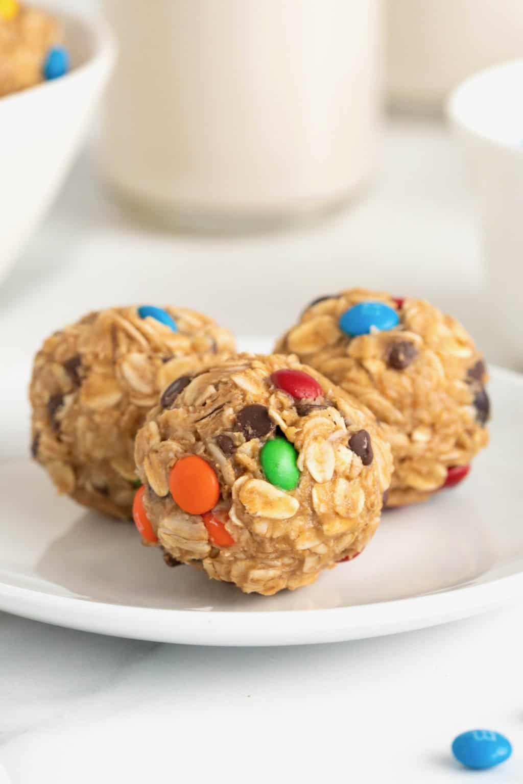 No-Bake Monster Cookie Balls - The BakerMama