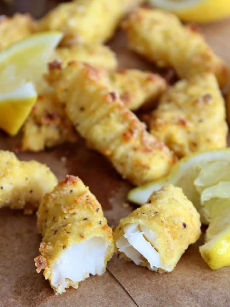 Baked Fish Sticks - The BakerMama