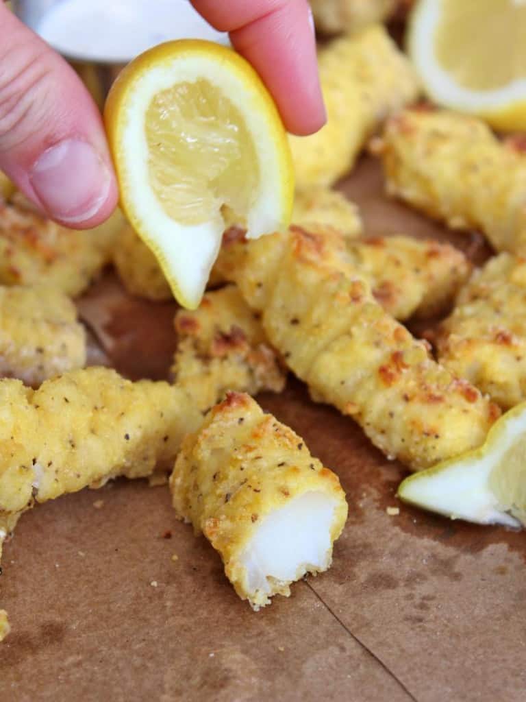 Baked Fish Sticks - The BakerMama