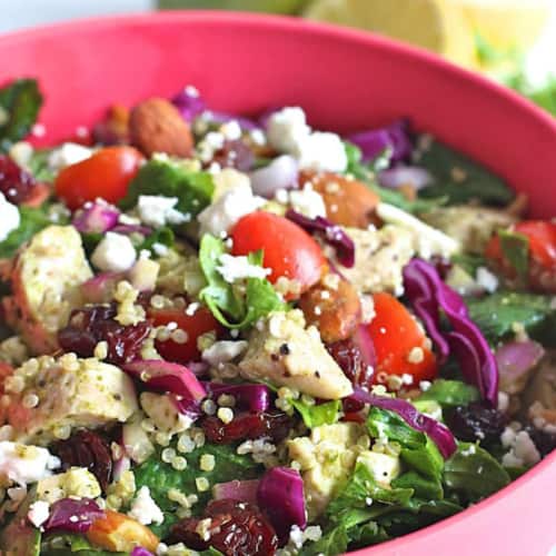 Chicken Quinoa Powerhouse Salad with Lemon Parsley Vinaigrette - The ...