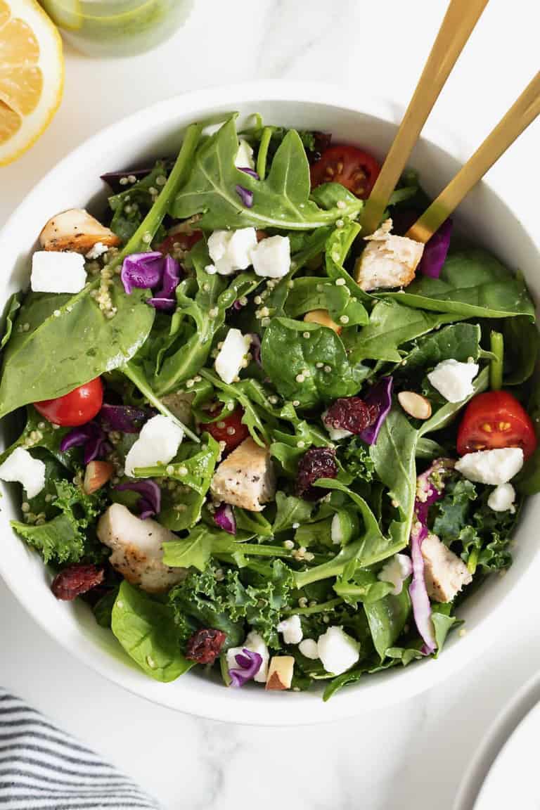 Chicken Quinoa Powerhouse Salad with Lemon Parsley Vinaigrette - The ...