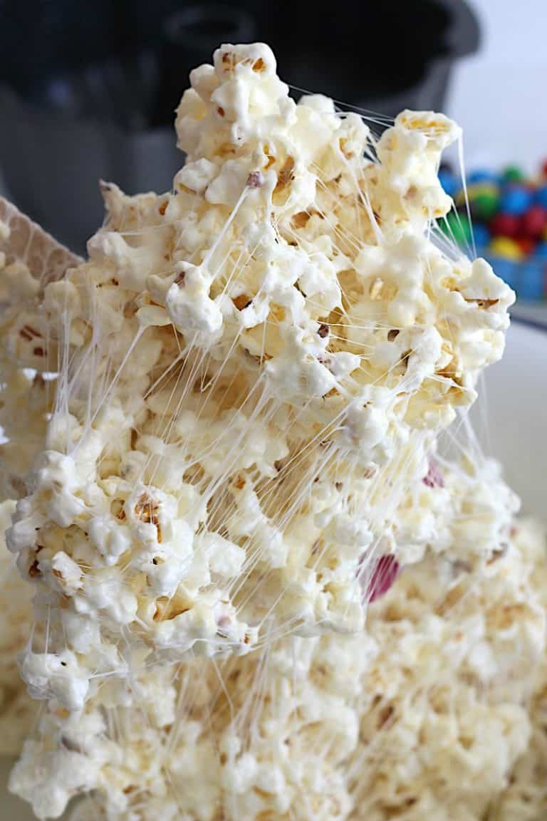 Peanut Popcorn Cake - The BakerMama