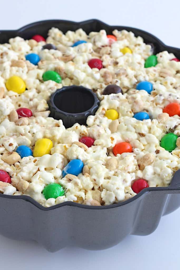 Peanut Popcorn Cake - The BakerMama