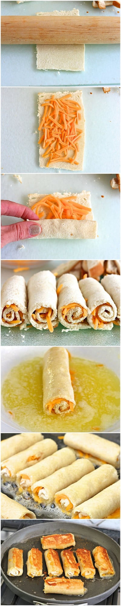 Grilled Cheese Roll Ups - The BakerMama