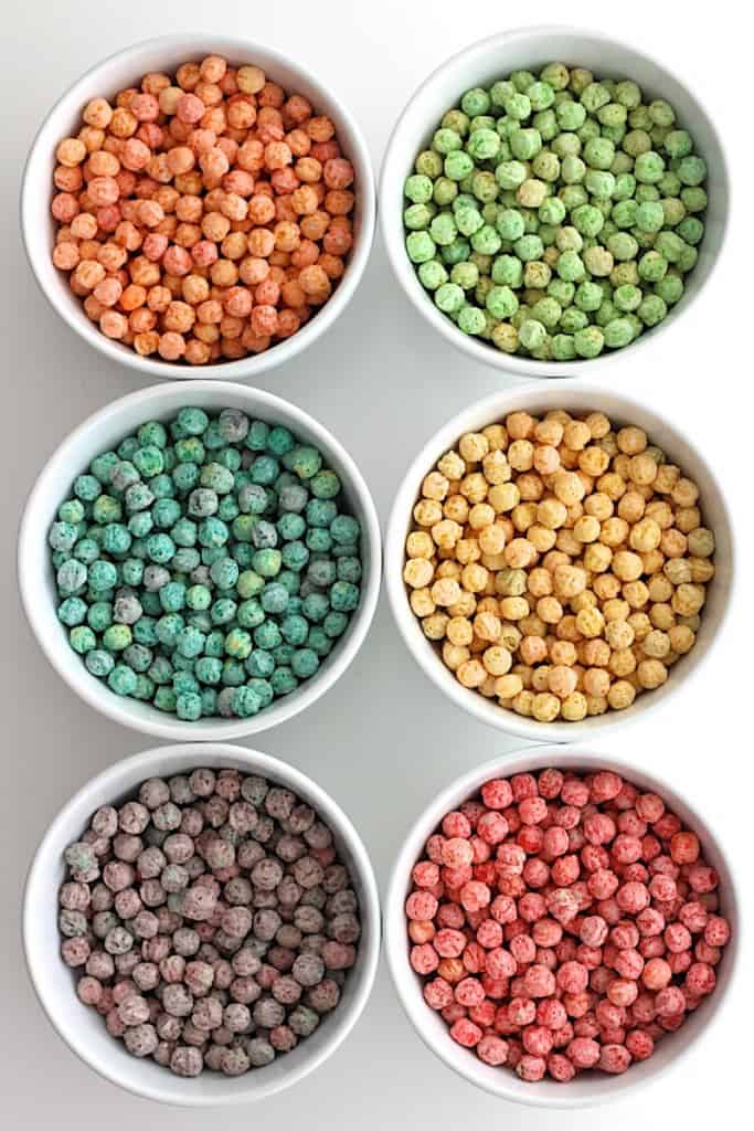 Rainbow Cereal Cake - The BakerMama