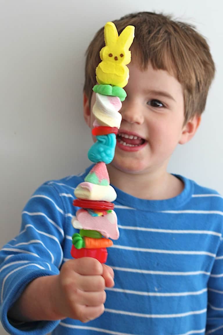 Easter Candy Kabobs - The BakerMama