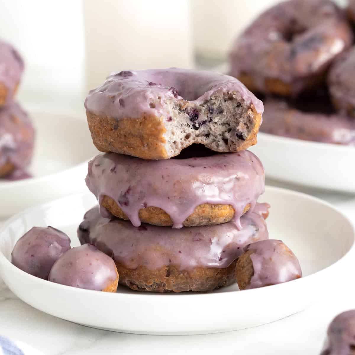 Blueberry Donuts (30 Minute Recipe)
