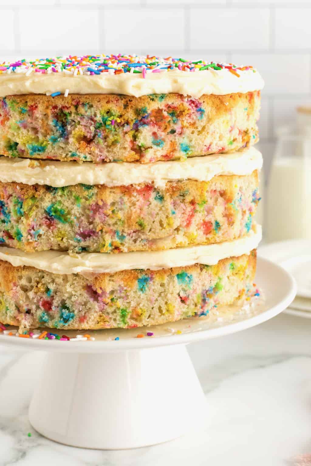 Birthday Confetti Cake - The BakerMama