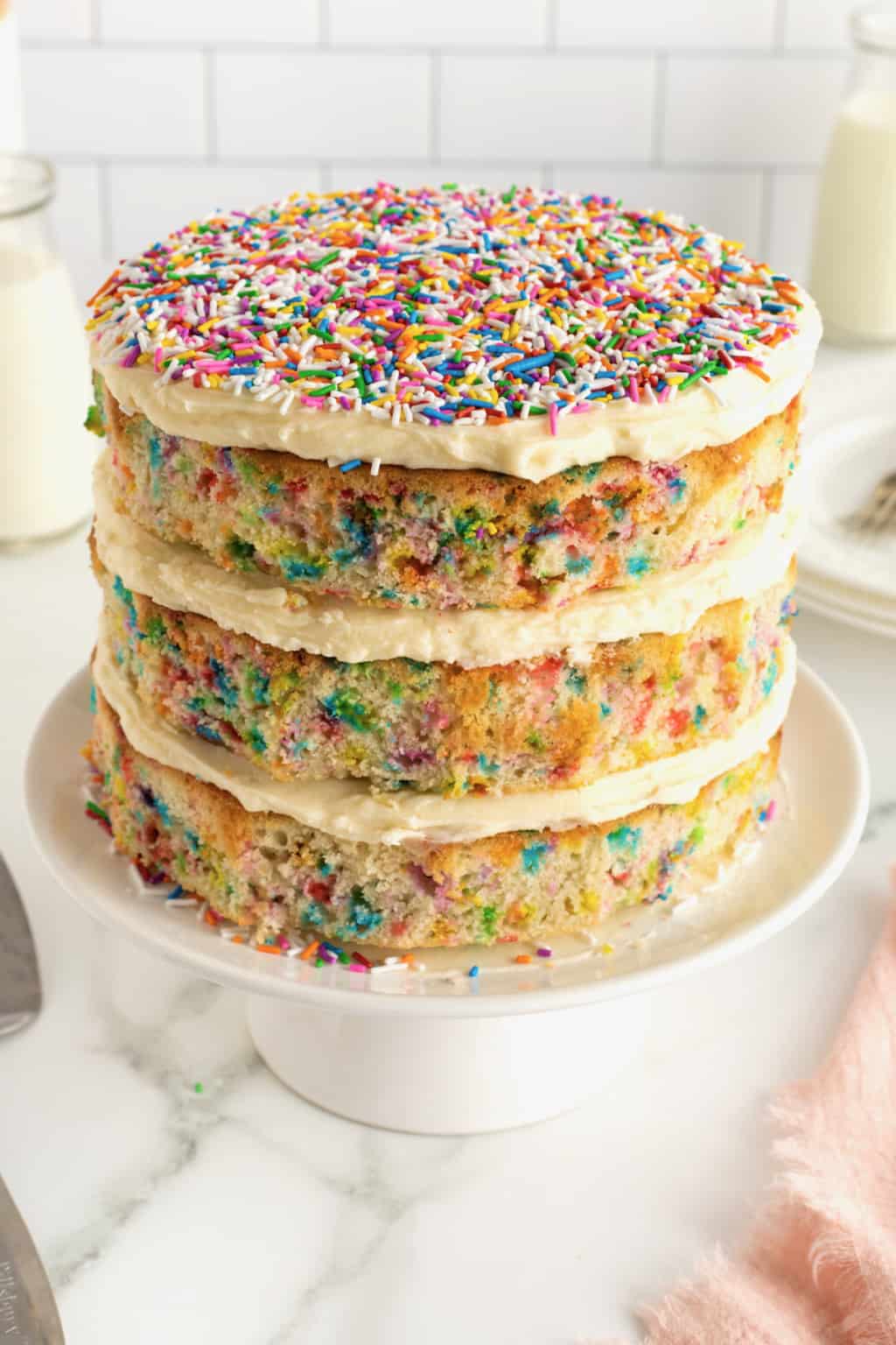 Birthday Confetti Cake - The BakerMama