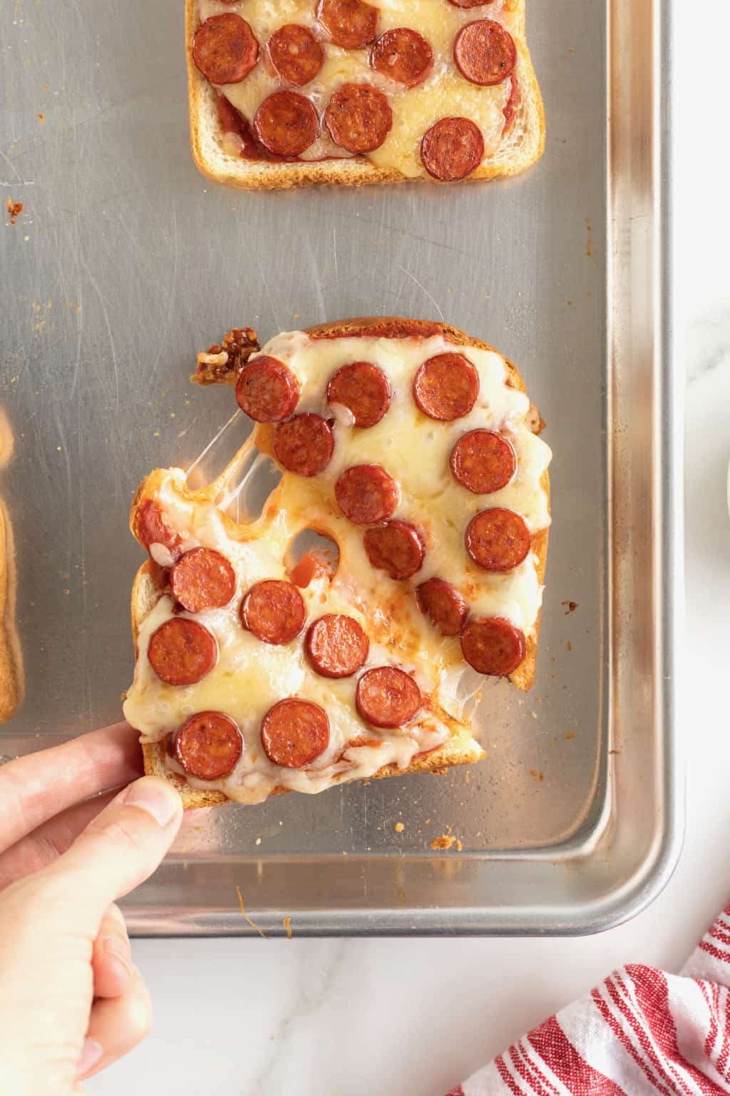 Pizza Toast - The BakerMama
