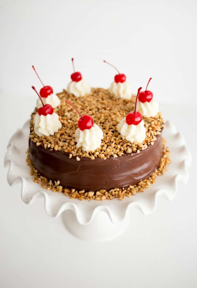 Hot Fudge Sundae Cake - The BakerMama