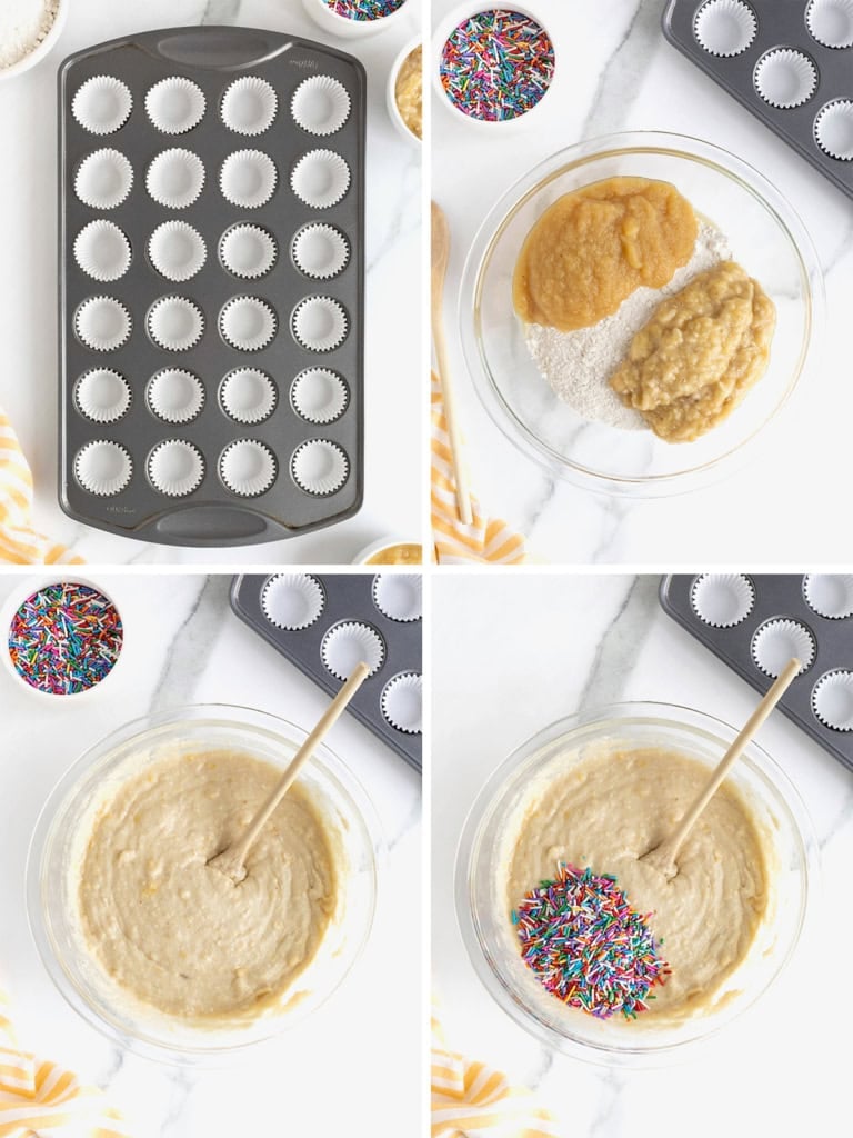 Birthday Breakfast Mini Muffins - The BakerMama