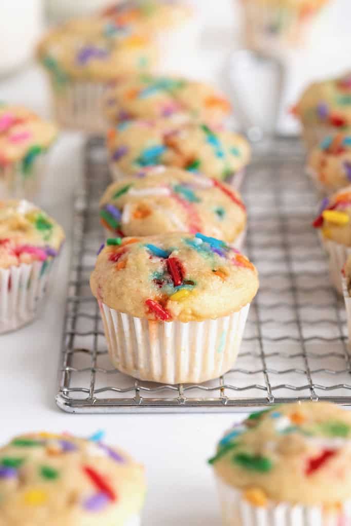 Birthday Breakfast Mini Muffins - The BakerMama