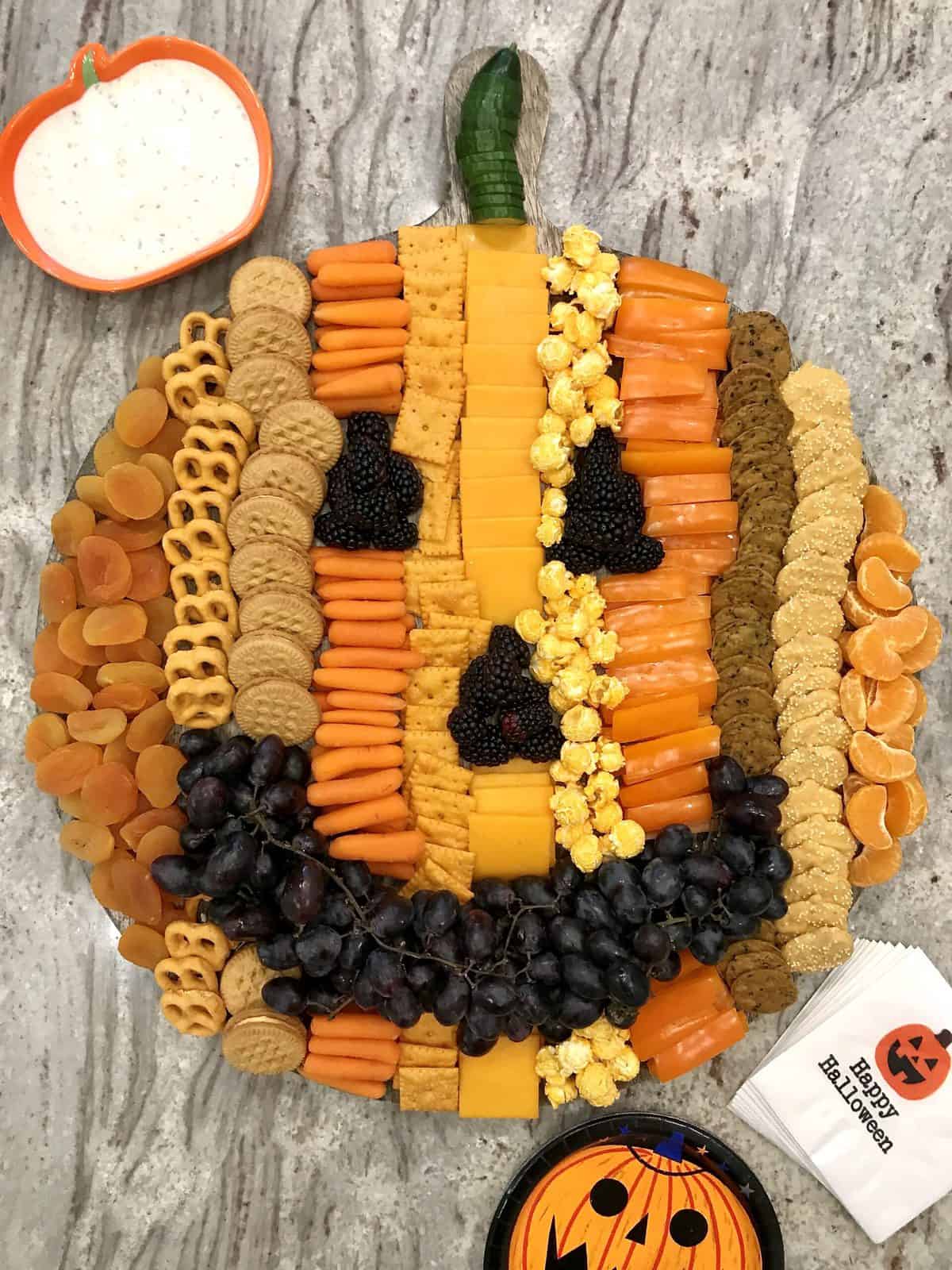 Pumpkin Snack Board The BakerMama