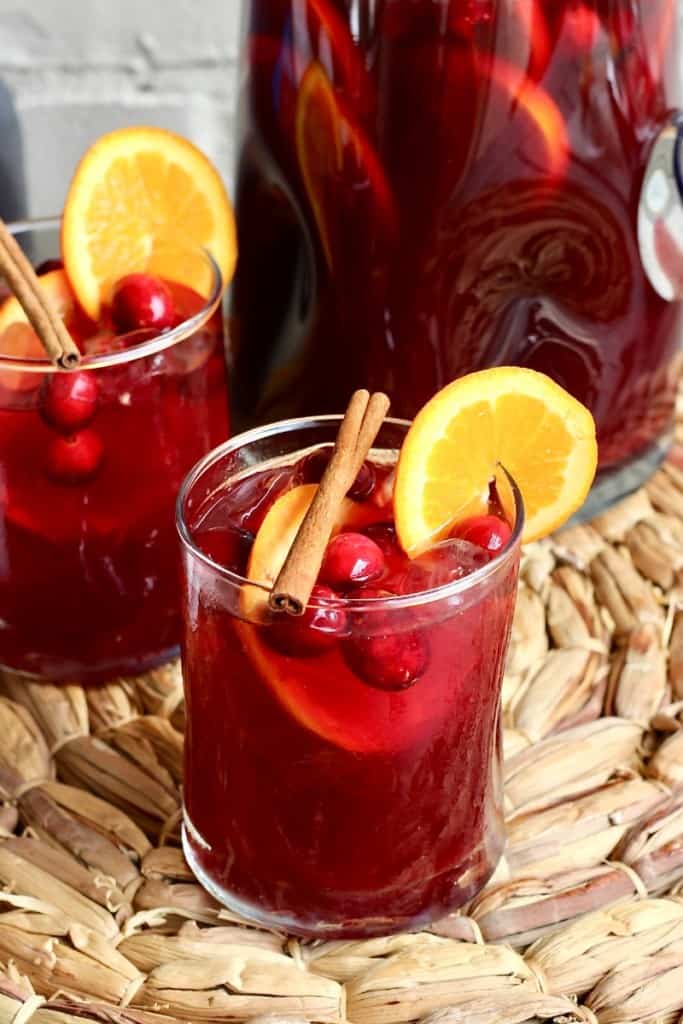 Cranberry Orange Spiked Sweet Tea - The BakerMama