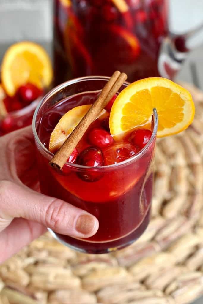 Cranberry Orange Spiked Sweet Tea - The BakerMama
