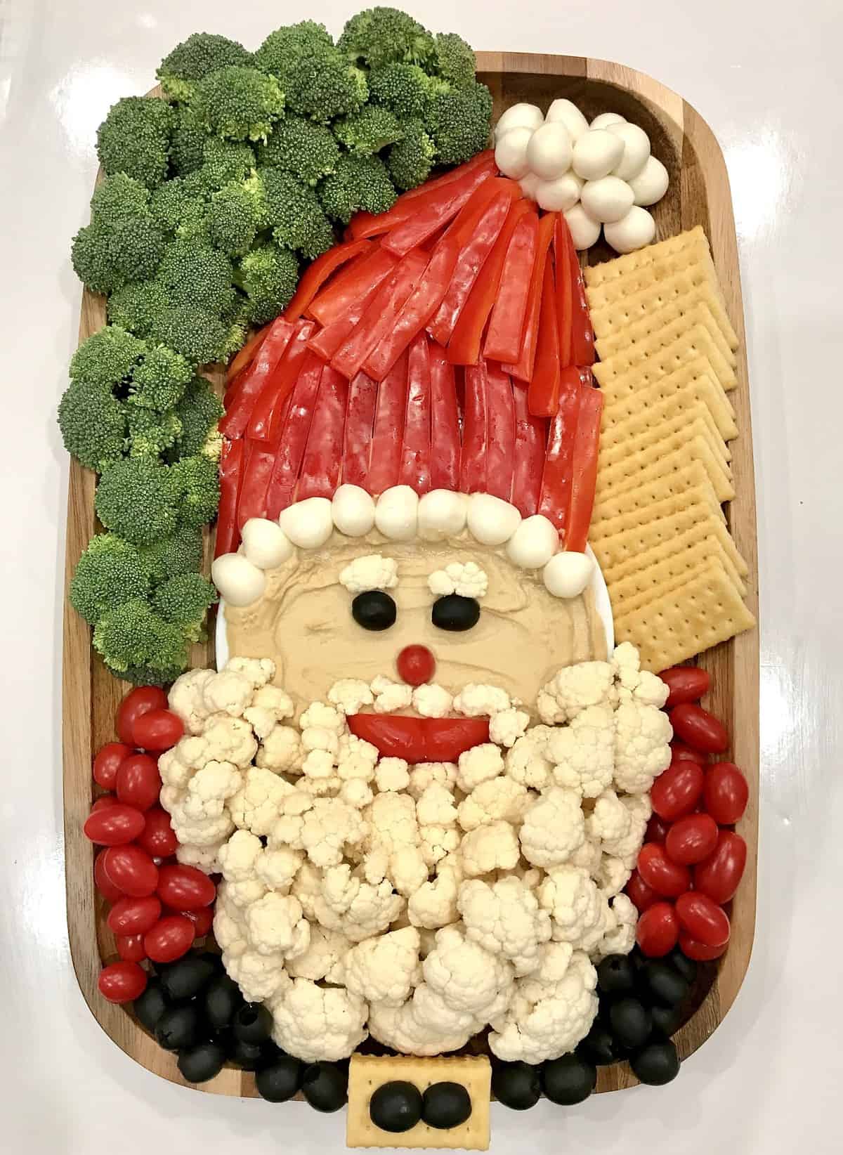 Healthy Santa Snack Board The BakerMama
