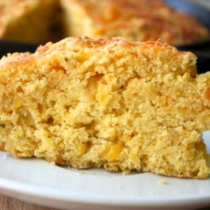 Cheesy Corn Cornbread | The BakerMama
