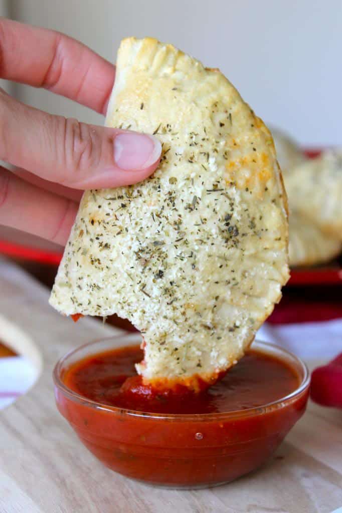 Mini Pepperoni Calzones - The BakerMama