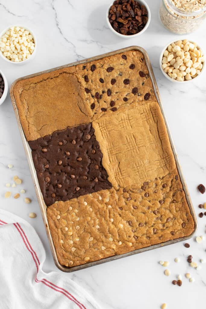 6-in-1 Sheet Pan Cookie Bars - The BakerMama