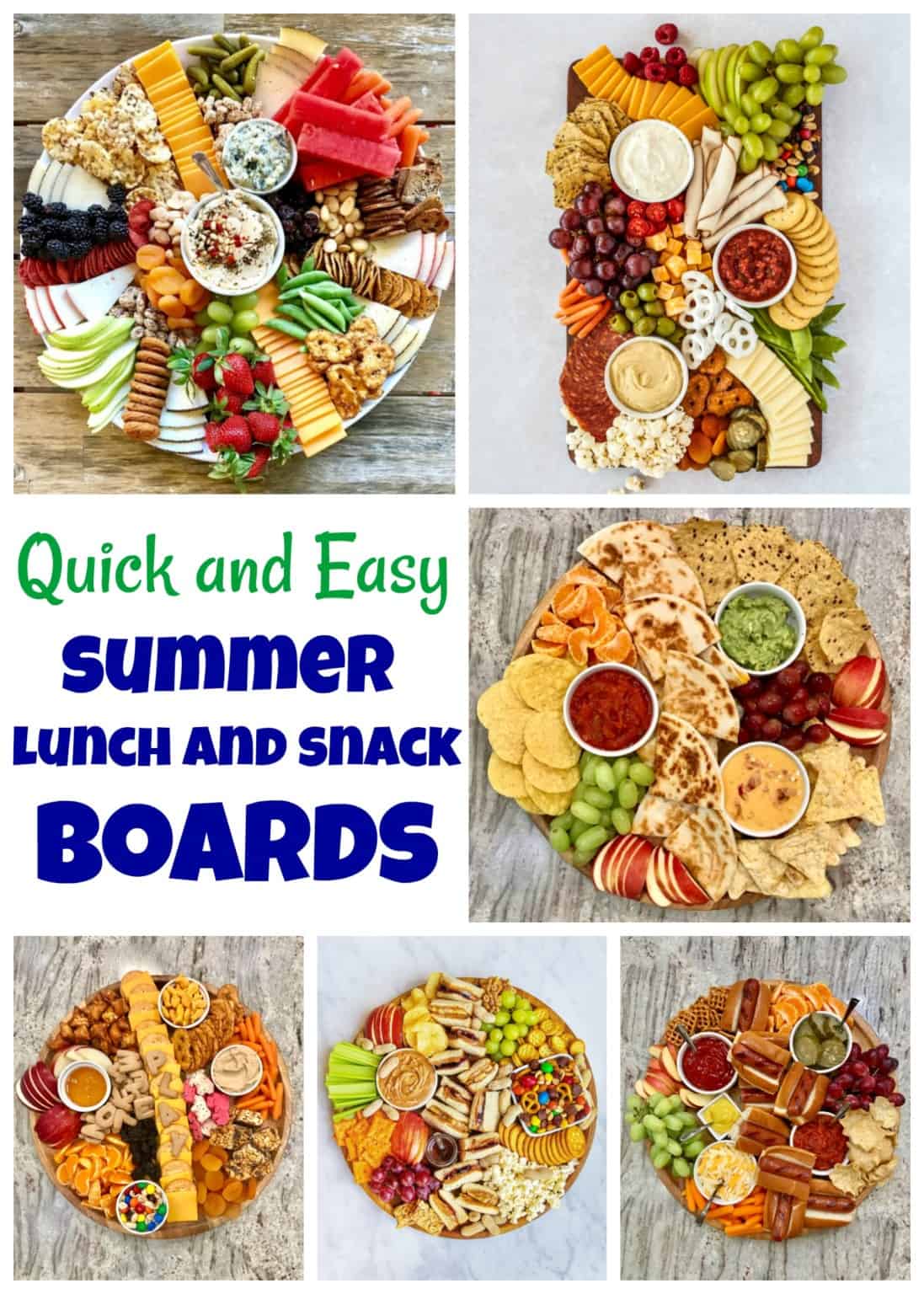 Summer Lunch and Snack Boards - The BakerMama