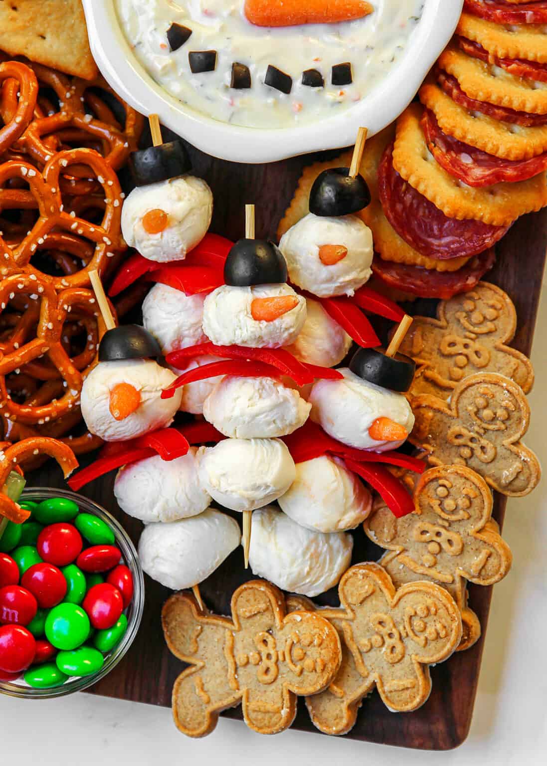 Holly Jolly Kid's Snack Board - The BakerMama