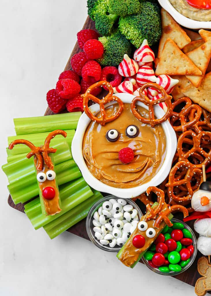 Holly Jolly Kid's Snack Board - The BakerMama