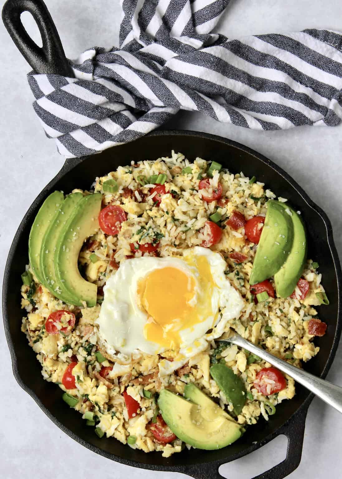 Breakfast Rice Scramble - The BakerMama