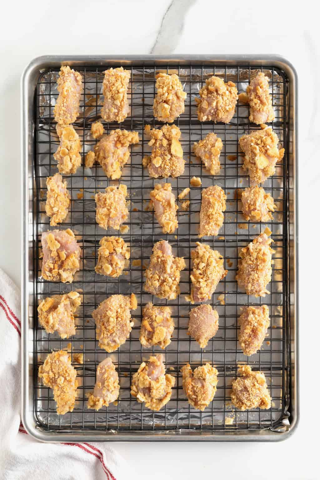 3-Ingredient Ritzy Chicken Nuggets - The BakerMama