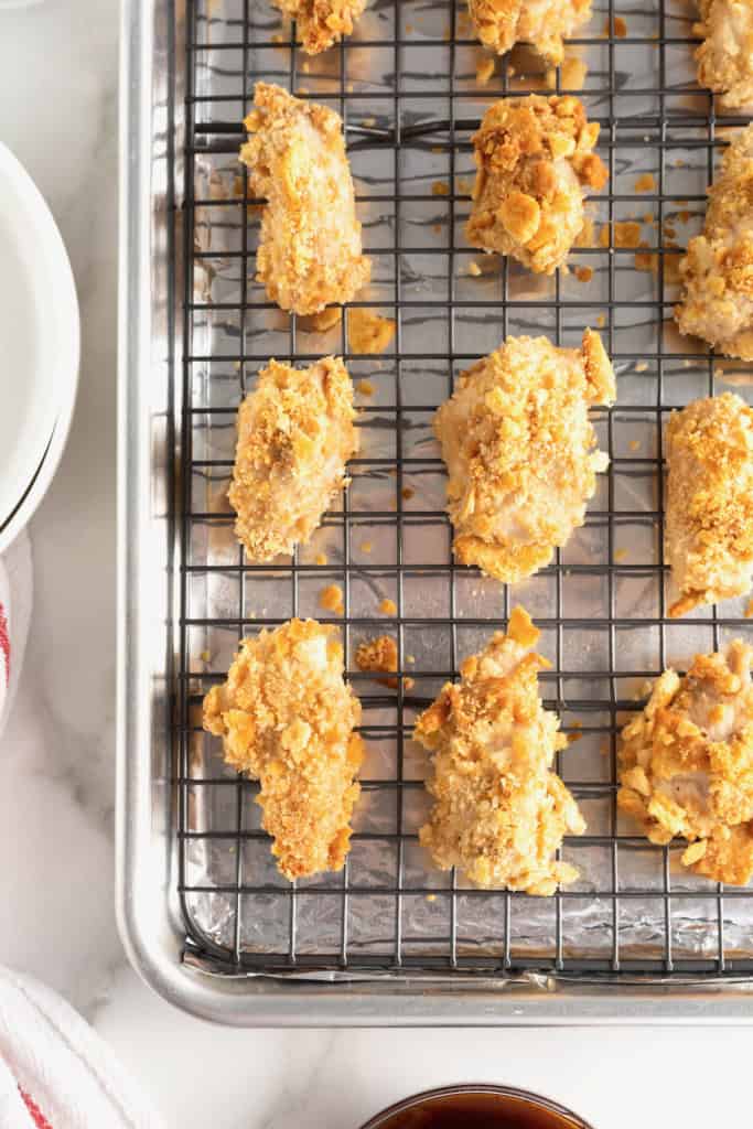 3-Ingredient Ritzy Chicken Nuggets - The BakerMama