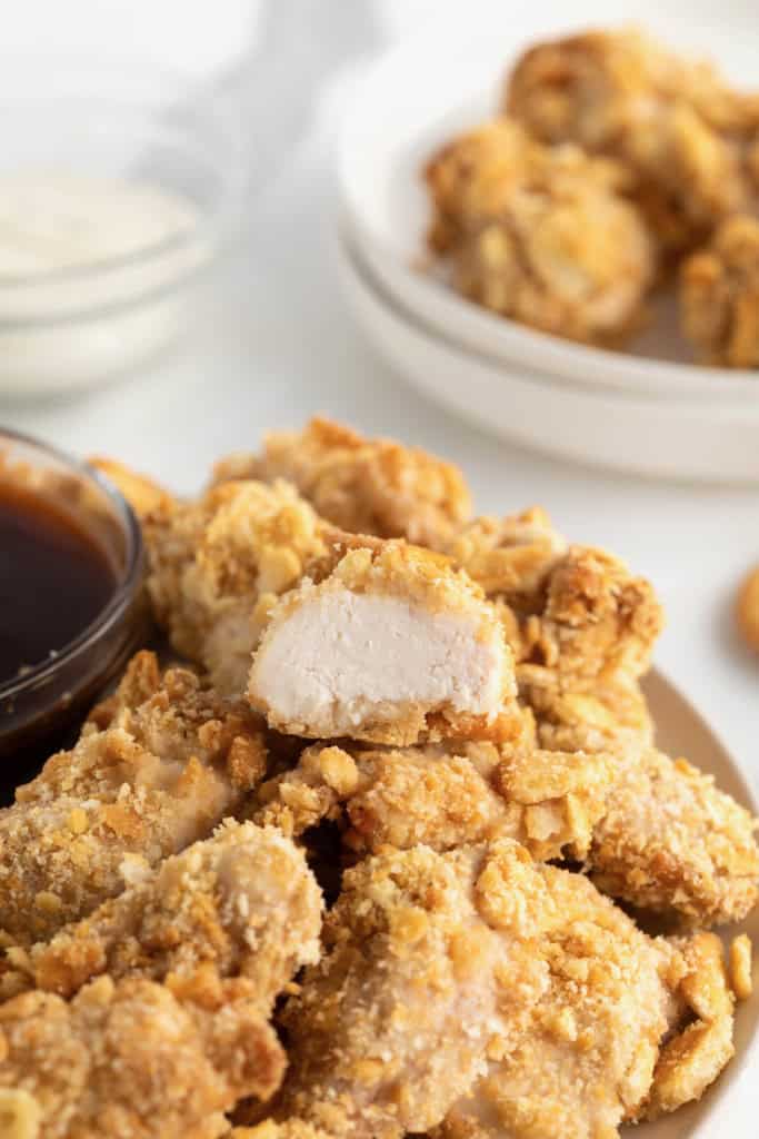 3-Ingredient Ritzy Chicken Nuggets - The BakerMama