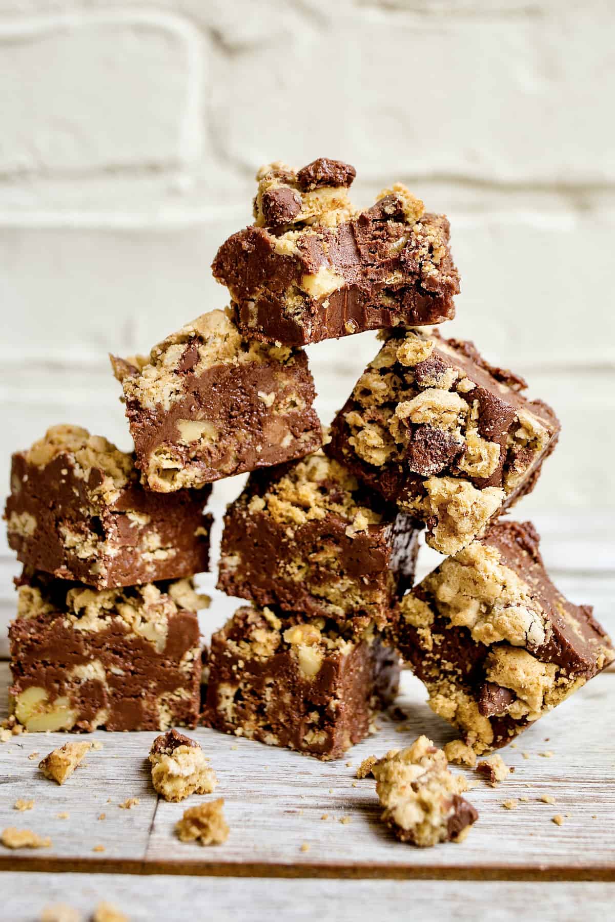 Chocolate Chip Cookie Fudge - The BakerMama