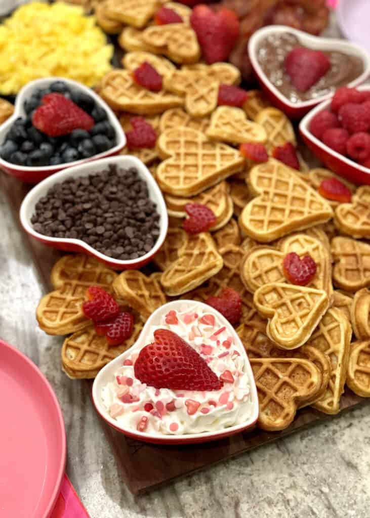 Valentine's Day Waffle Board - The BakerMama