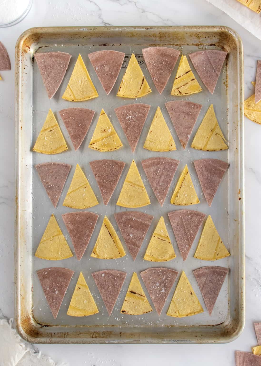 Baked Corn Tortilla Chips - The BakerMama
