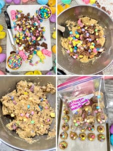 Leftover Easter Candy Cookie Dough - The BakerMama